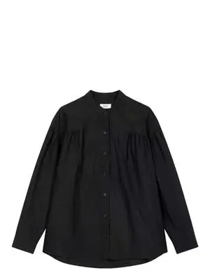 STUDIO TOMBOY Shirring-detail Shirt - Black