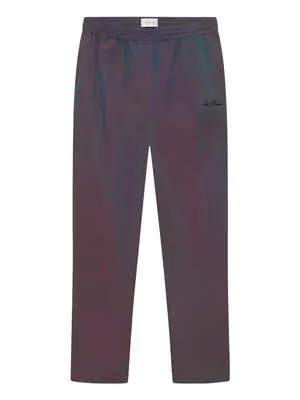 LES DEUX Iridescent Elastic-waist Trousers - Green