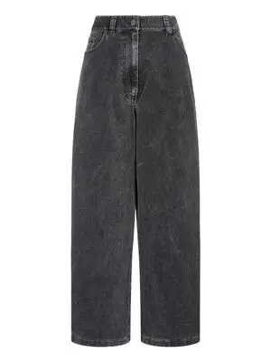 STUDIO TOMBOY Corduroy Wide-leg Trousers - Grey