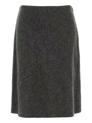 Miu Miu Shetland Wool Pencil Skirt - Grey