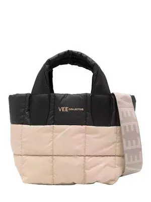 VEECOLLECTIVE Quilted Tote Bag - Neutrals