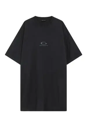 Balenciaga Loop Sports Short-sleeve T-shirt - Black