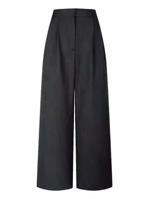 STUDIO TOMBOY Pinstriped Wide-Leg Trousers