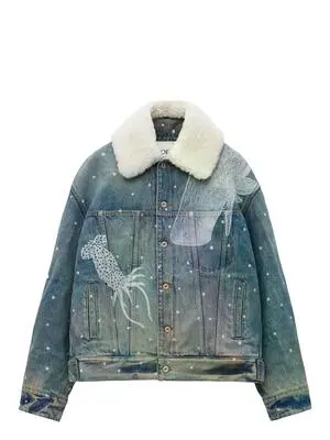Loewe X Suna Fujita Denim Jacket - Blue