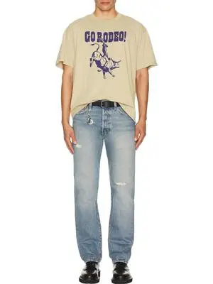 LEVI'S Gr Cropped Tee In Cream - Go Rodeo White Pepper