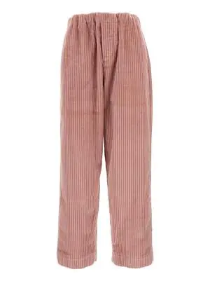 META CAMPANIA COLLECTIVE Wide-ribbed Velvet Trousers - Rose