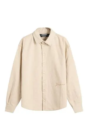 Jacquemus Cotton Hemp Overshirt - Light Beige