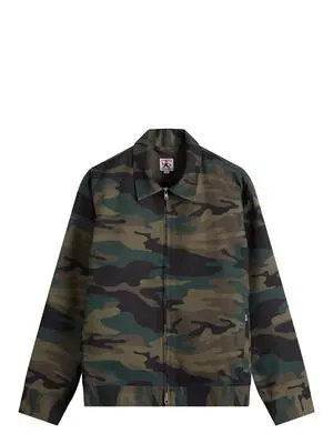 RANDY'S GARMENTS Randy's Garments Station Jacket In Woodland Camo Twill