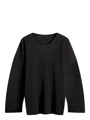 Issey Miyake Curve Long Sleeve Top - Black