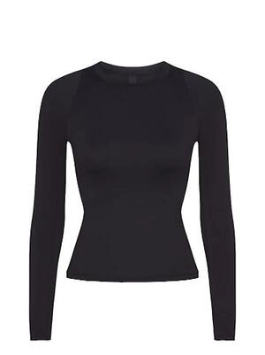 Nike Nike X SKIMS Airy Long-Sleeve Crew Neck Top Obsidian