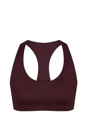 Nike X Skims Shine Racer Back Bra - Currant