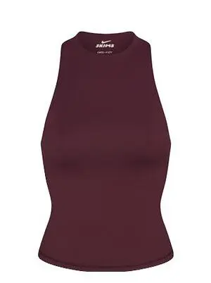 Nike X Skims Matte Mock Neck Racer Tank - Currant