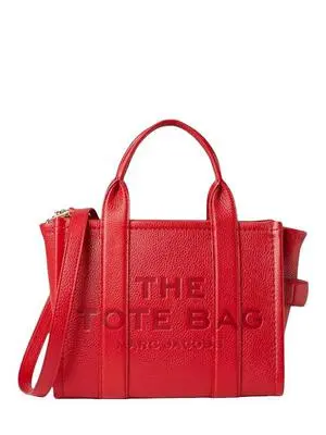 Marc Jacobs The Leather Small Tote Bag - True Red
