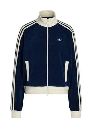 Adidas Velour Knit Track Top - Night Indigo