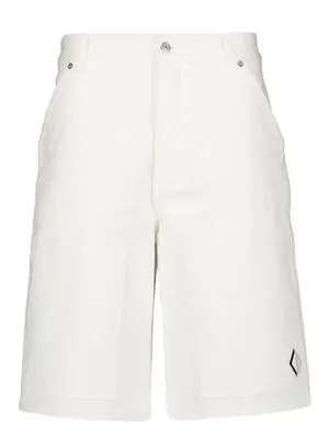 Dior Cd Diamond Carpenter Denim Bermuda Shorts - White