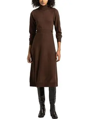 Derek Lam 10 Crosby Becky Sweater Dress - Chocolate