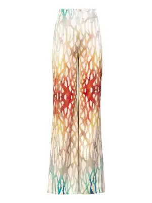 Silvia Tcherassi Andie Wide-Leg Pants Multi