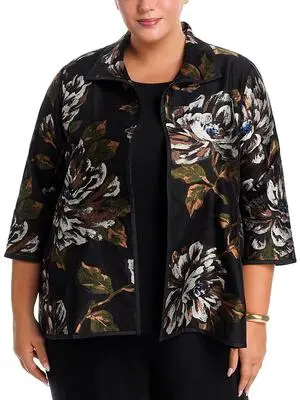 Caroline Rose Easy A-line Jacket - Multi Black