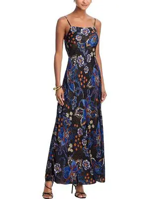 Farm Rio Bouquet Maxi Slip Dress - Snakes