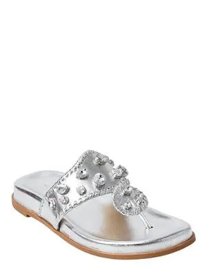 Jack Rogers Jacks Sport Embellished Comfort Sandals - Silver