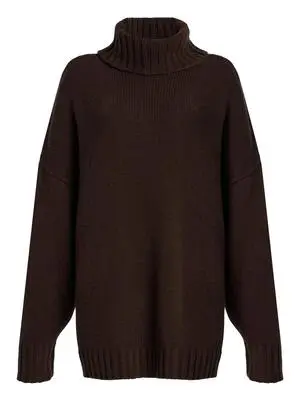 Jenni Kayne Cashmere Knit Turtleneck Sweater - Brown