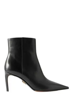 Dolce & Gabbana Devotion Leather Ankle Boots - Black