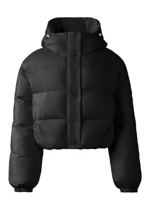Perfect Moment Down Cropped Puffer Jacket - Black