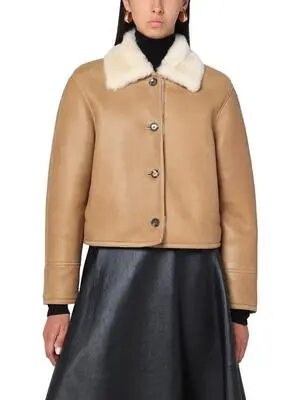Loewe Shearling Jacket - Beige