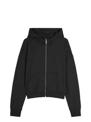 Vuori Halo Modern Hooded Jersey Sweatshirt - Black