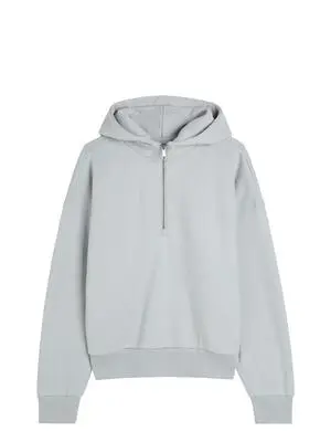 Vuori Restore Hooded Cotton-blend Sweatshirt - Light Blue