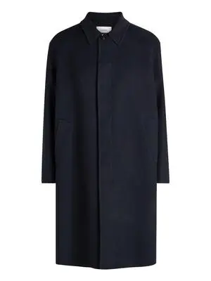 LARDINI Virgin Wool Coat - Navy