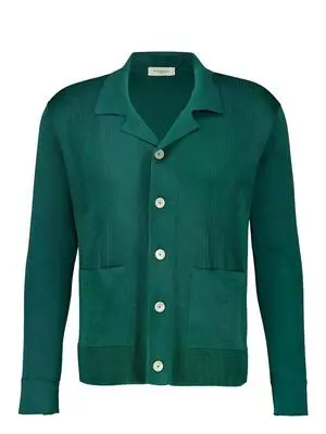 PIACENZA CASHMERE 1733 Buttoned Pocket Shirt - Green