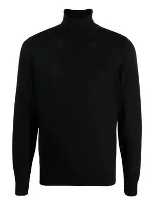 PIACENZA CASHMERE 1733 Roll-neck Wool Jumper - Black