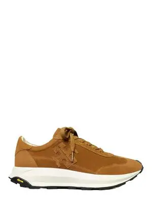Tory Burch Suede Sneakers With Logo Detail - Brown