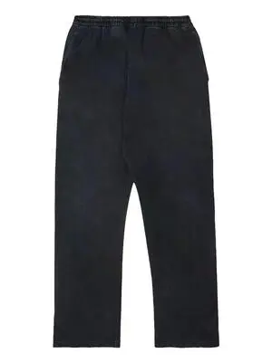Yeezy Elasticated-waistband Fleece Track Pants - Black