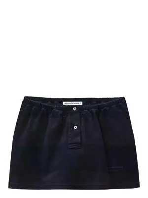 Alexander Wang Button Mini Skort - Black