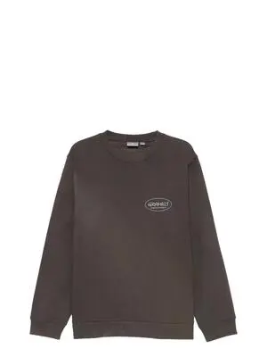 Gramicci Logo-print Crew-neck Sweatshirt - Brown