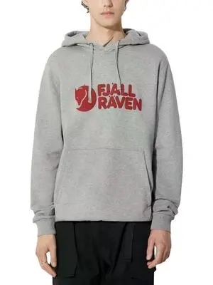 Fjallraven Logo-detail Hoodie - Grey
