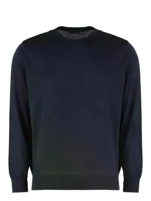 Paul & Shark Embroidered Crew-neck Sweater - Blue