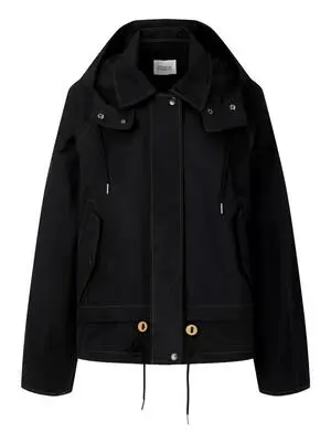 STUDIO TOMBOY Layered Hooded Jacket - Black
