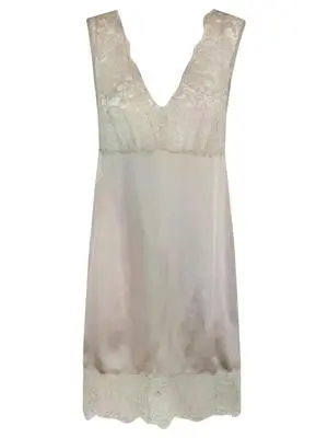 Marella Lace V-neck Dress - Neutrals