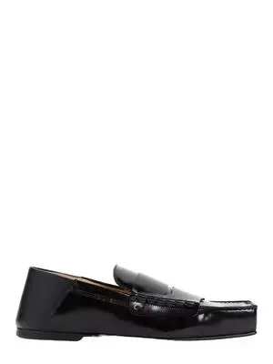 Jacquemus Leather Square-toe Loafers - Black