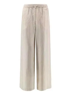 RÓHE Striped Trousers - Neutrals