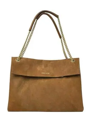 Orciani Venus Leather Shoulder Bag - Brown