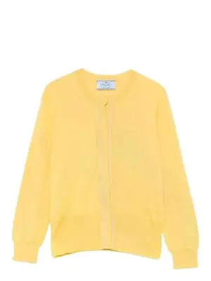 Prada Long-sleeved Cardigan - Yellow