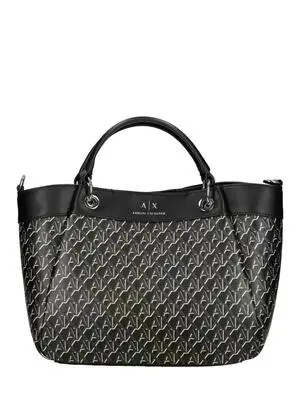 Armani Exchange Logo Tote Bag - Black