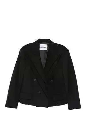 MEDEEA Double-breasted Blazer - Black
