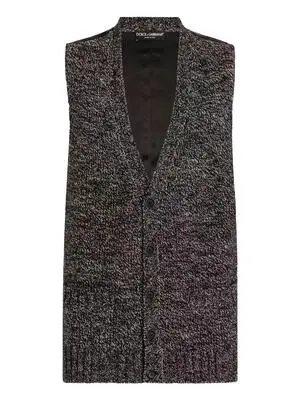 Dolce & Gabbana Button-fastening Knitted Vest - Black