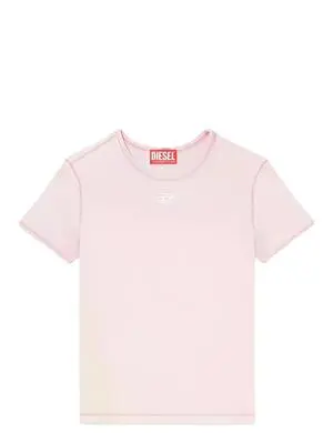 DIESEL Logo Crew Neck T-shirt - Pink