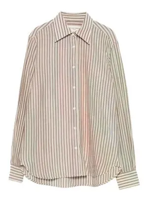 Officine Générale Striped Shirt - Brown